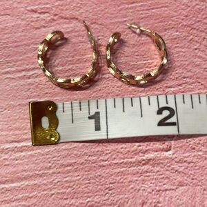 Tiaras Trends | Jewelry | Gold Chain Link Hoops | Poshmark